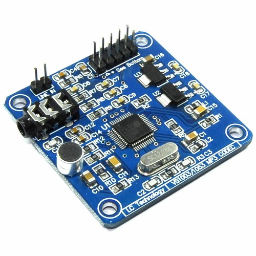 LC Technology VS1053 MP3/WMA/WAV/MIDI Codec Decoder Module MIC SPI Flux ...
