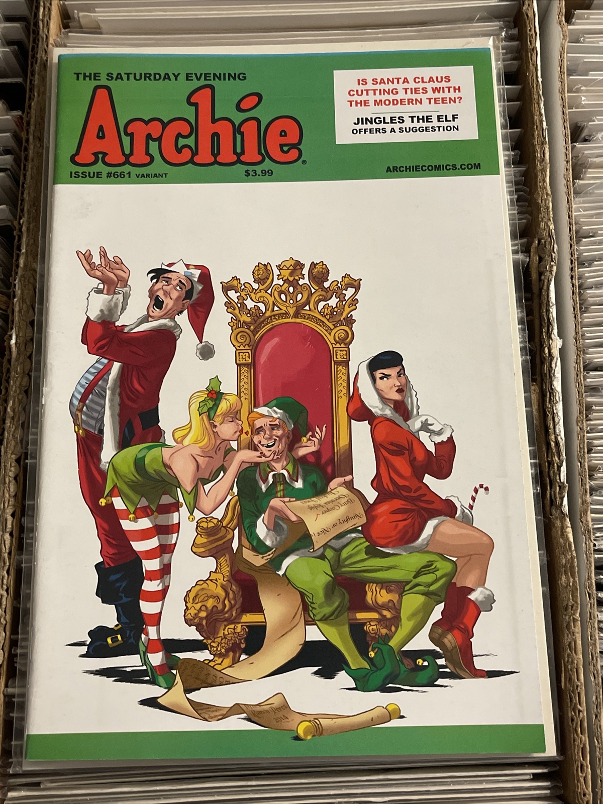 ARCHIE #661 RAMON PEREZ HOLLY JOLLY CHRISTMAS HOLIDAY VARIANT COVER ...