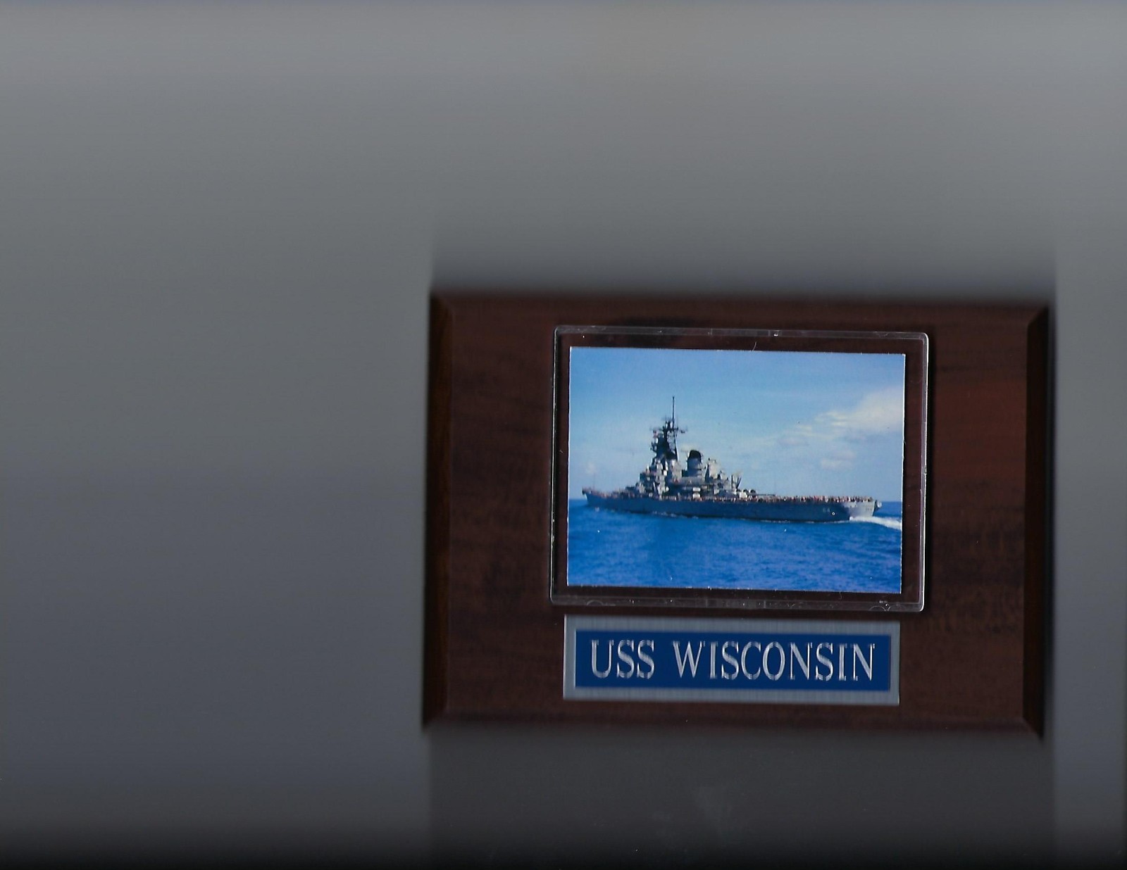 USS WISCONSIN PLAQUE BB-64 NAVY US USA MILITARY IOWA CLASS BATTLESHIP ...