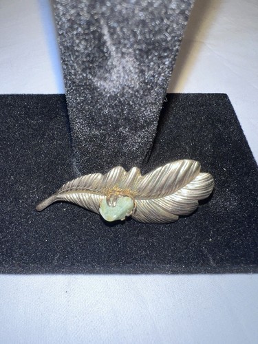 Feather Brooch With Gemstone Lapel Pin | eBay