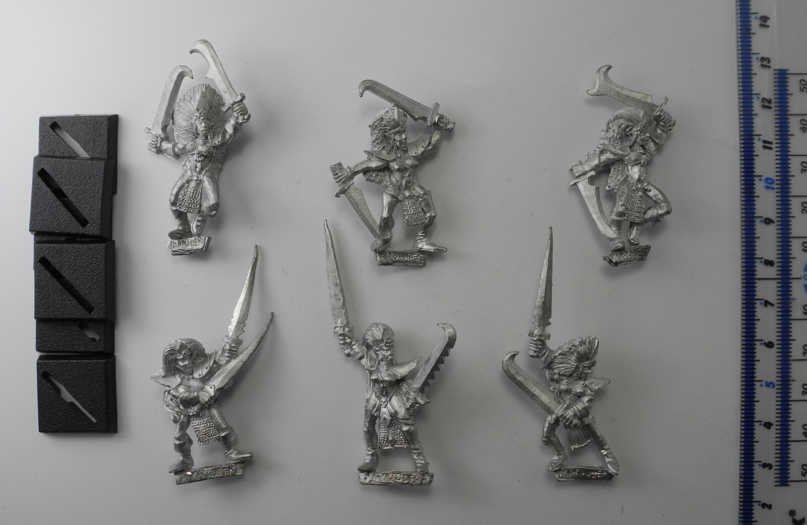 6 WITCH ELVES Metal Dark Elf Aelf Aelves Army Unpainted Warhammer 1990s ...