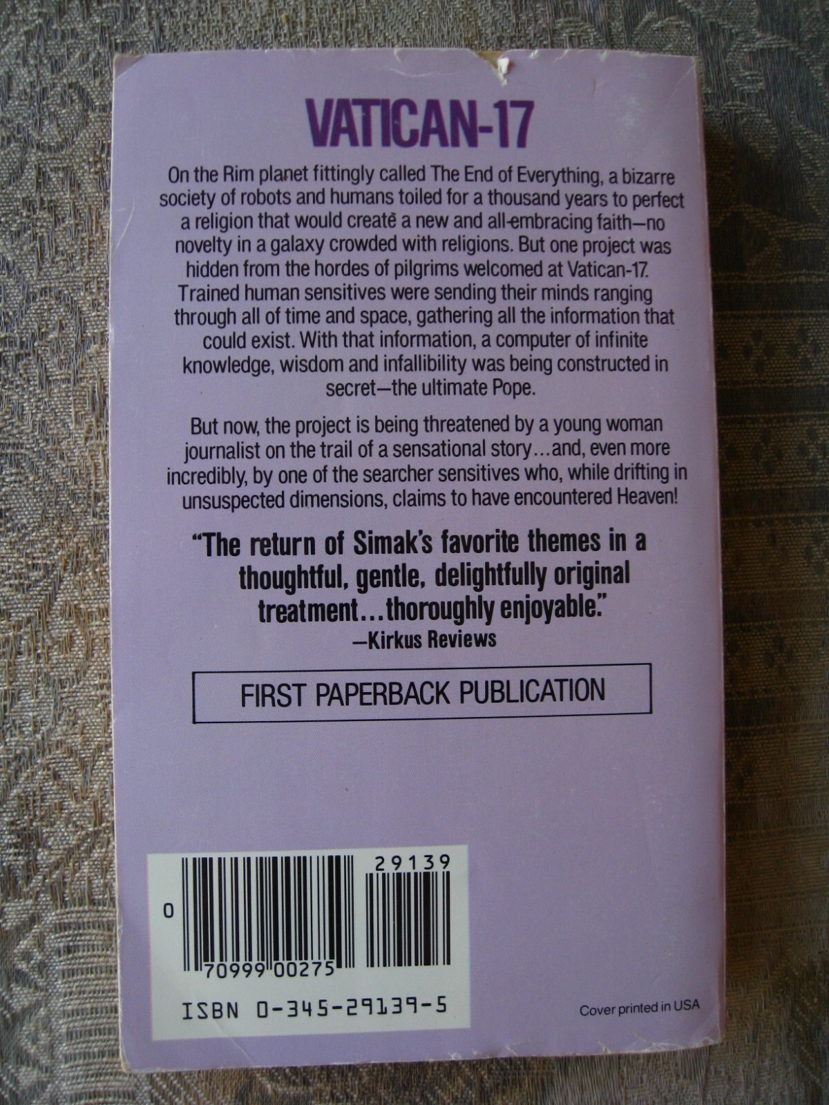 Clifford D. Simak - Project Pope - 1982 - paperback | eBay