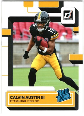 2022 Panini Donruss Calvin Austin II Rated Rookie Pittsburgh Steelers ...