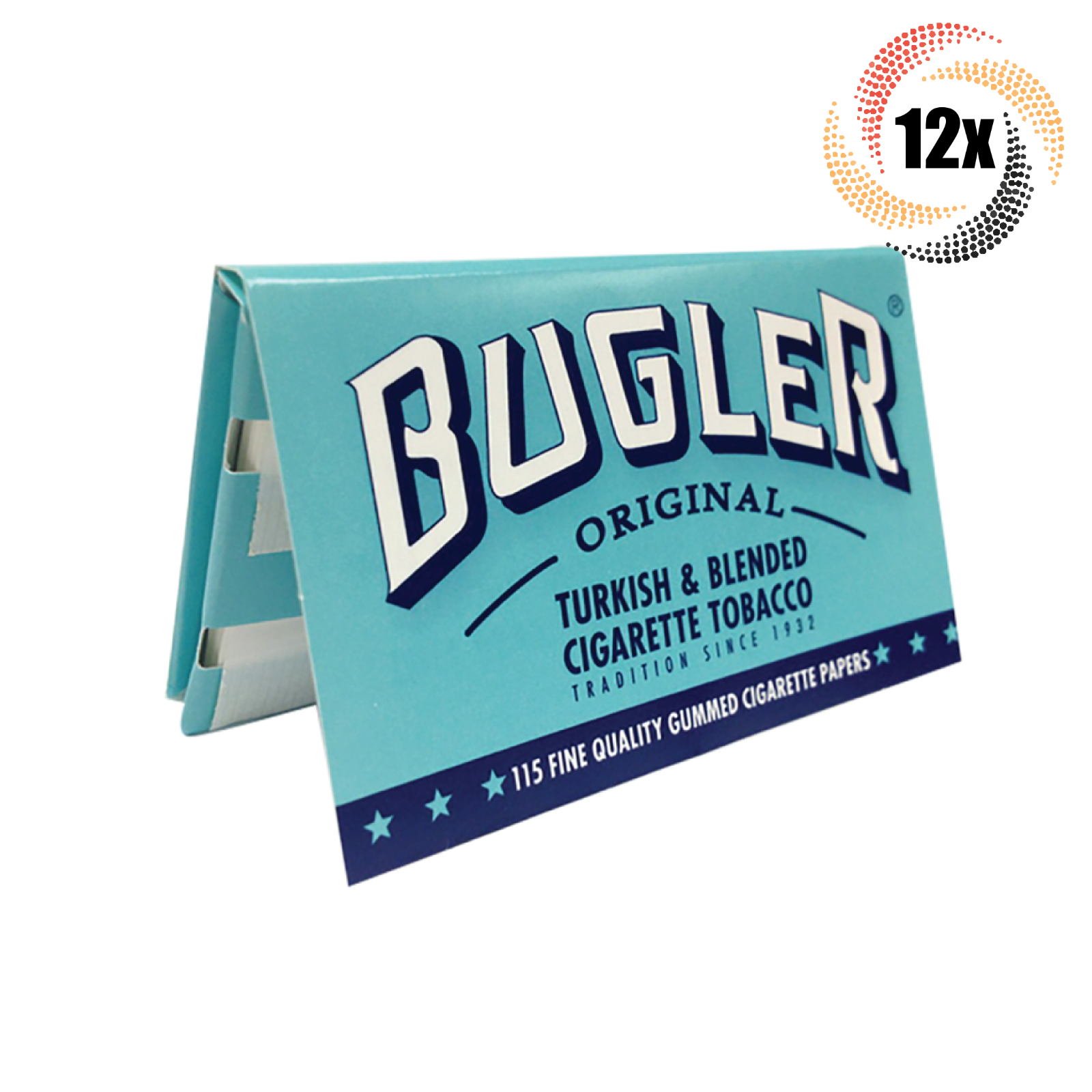 12x Packs Bugler Original Single Wide | 115 Papers Each | + 2 Free Rolling Tubes | eBay