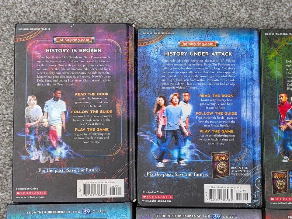 Infinity Ring Series Books 1-8 Complete Set Hardcover Dashner Ryan ...