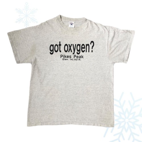 Vintage 90s Pikes Peak "got oxygen?" Mountain Colorado Hiking Climbing ...