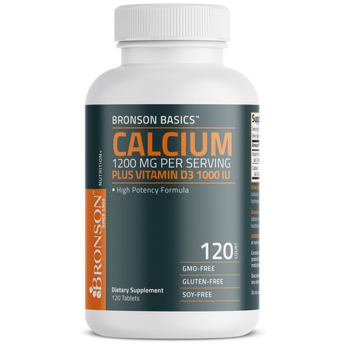 Bronson Calcium 1200mg Plus Vitamin D3 | eBay