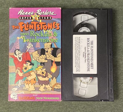 The Flintstones Meet Rockula & Frankenstone VHS Hanna Barbera Super ...