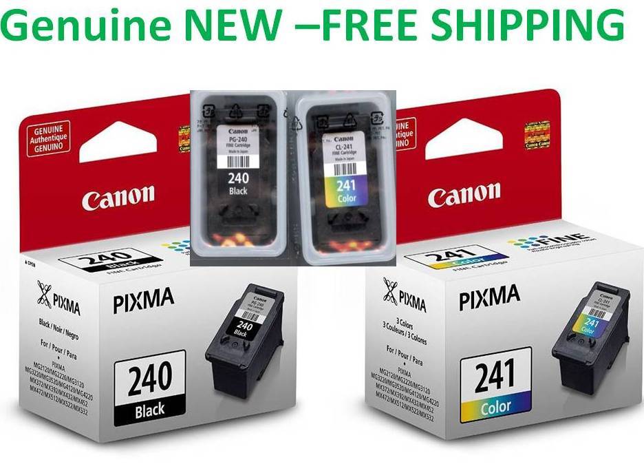 Genuine Canon 240/241 Original Ink Cartridge Combo for MG3620 MG3520 ...