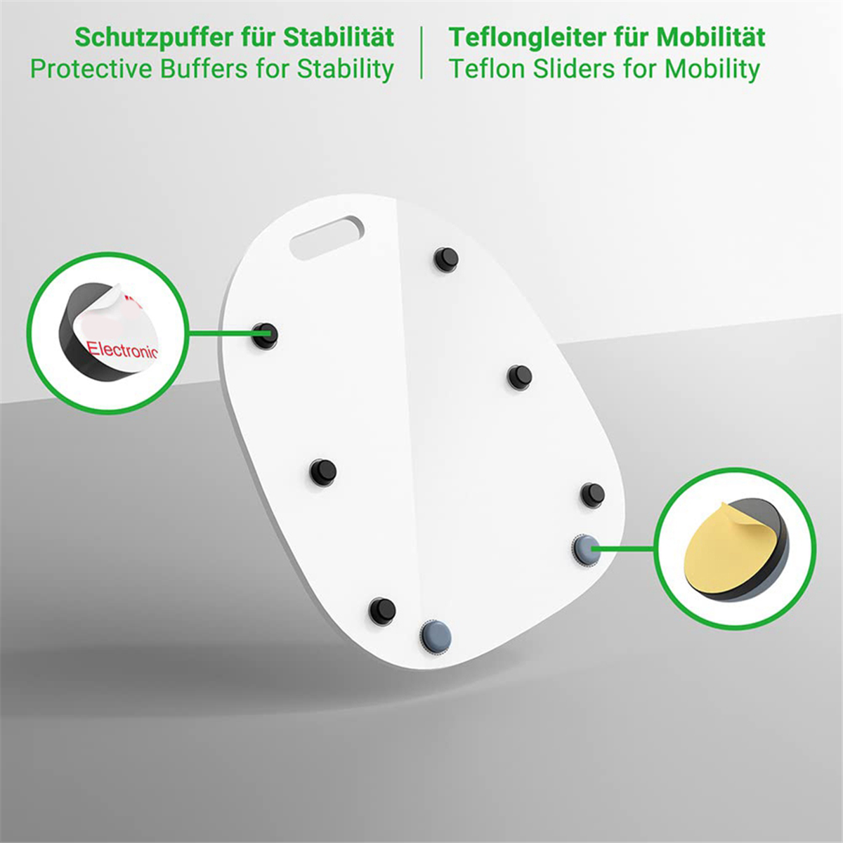 Gliding Board for Effortless Moving Acrylic Rolling Board White ...
