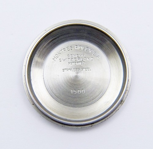 Vintage Genuine Rolex Date 34mm 1500 Stainless Steel Watch Case Back ...