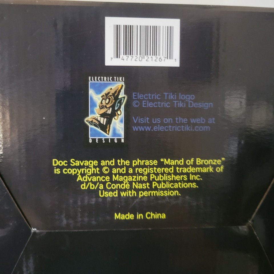 DOC SAVAGE Statue Electric Tiki Designs #151 of 300, MINT CONDITION ...