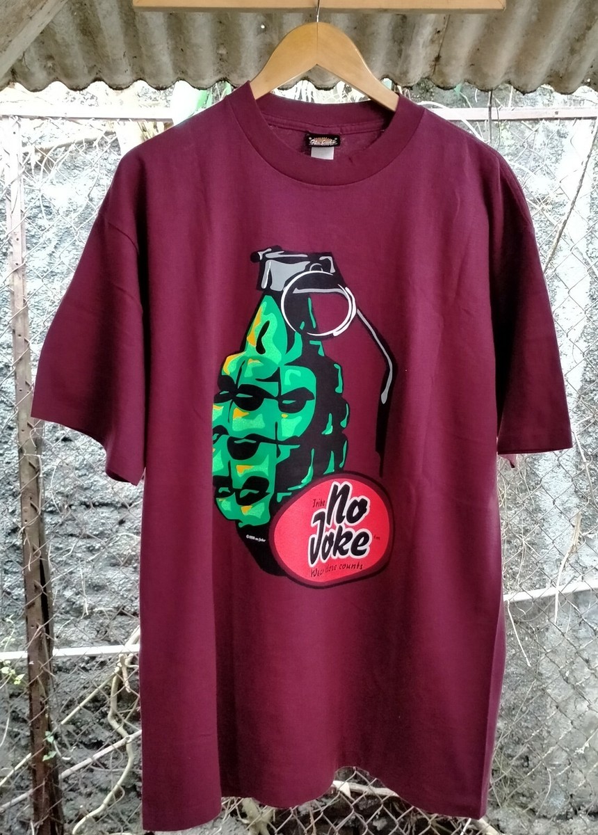 Vintage 90s No Joke T-Shirt Size XL,Stussy,Street Wear,Hip Vintage 90s No Joke T-Shirt Size XL,Stussy,Street Wear,Hip