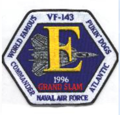 5" NAVY VF-143 1996 BATTLE E PUKIN' DOGS EMBROIDERED PATCH | eBay