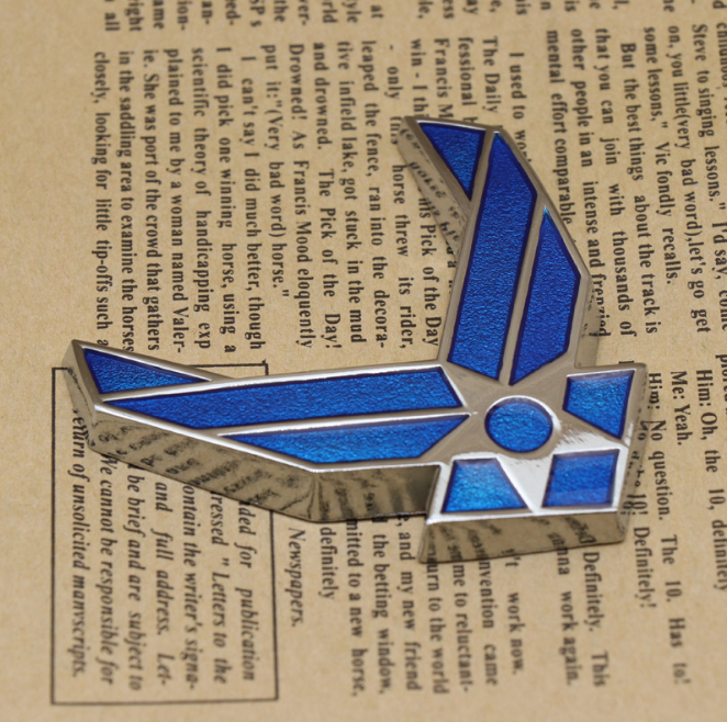2pcs 3D Metal U.S. Air Force USAF Wings Car Trunk Emblem Badge Decals ...