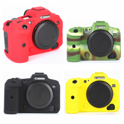 R5 Silicone Armor Skin Case Body Cover Camera Bag Protective For Canon ...