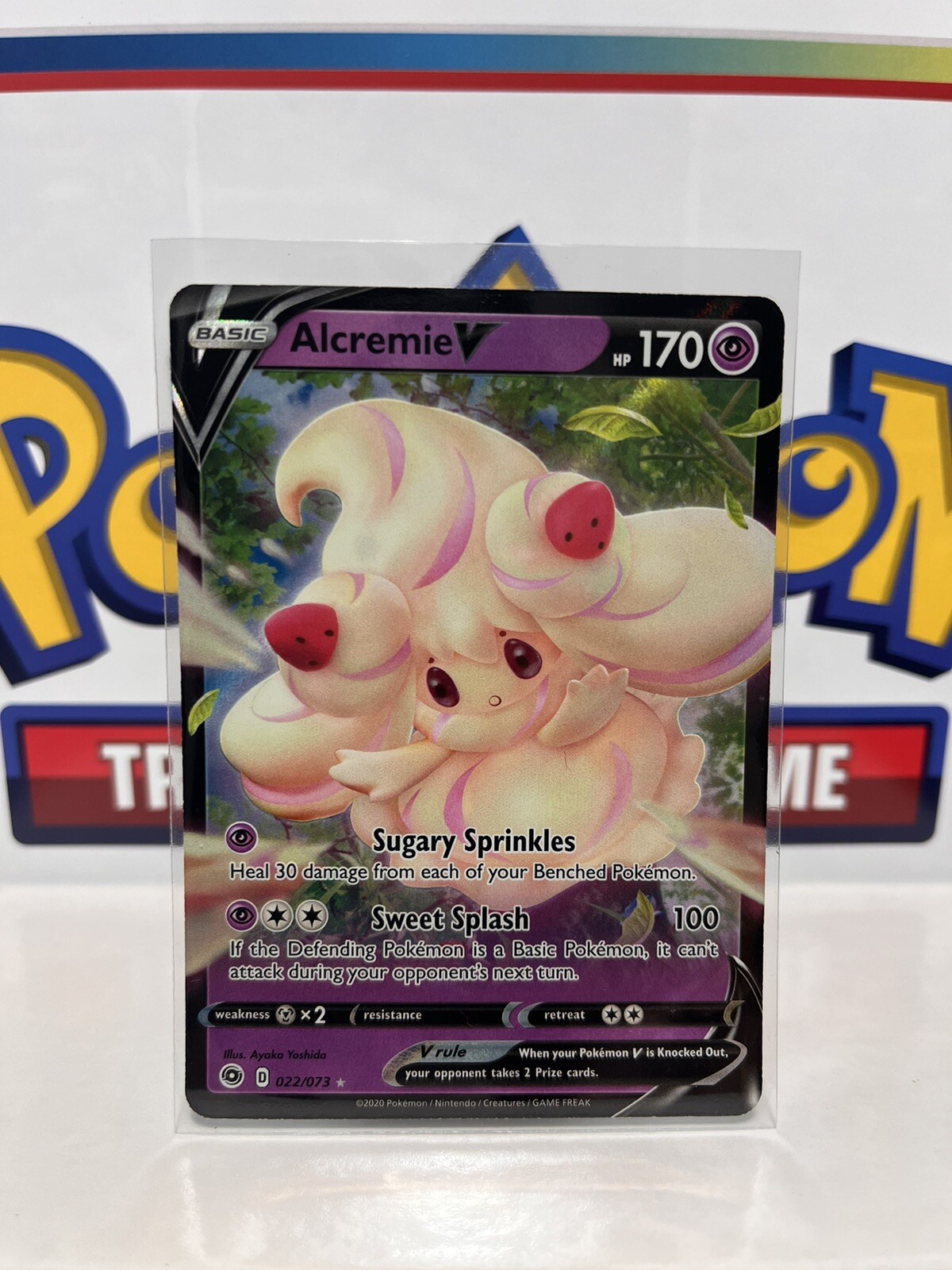 Alcremie V 22/73 Full Art Ultra Rare - Champions Path - Pokemon TCG ...