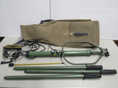 Vintage East German MSG 75 Mine Detecting Set w/ Rain Drop Camo Case ...
