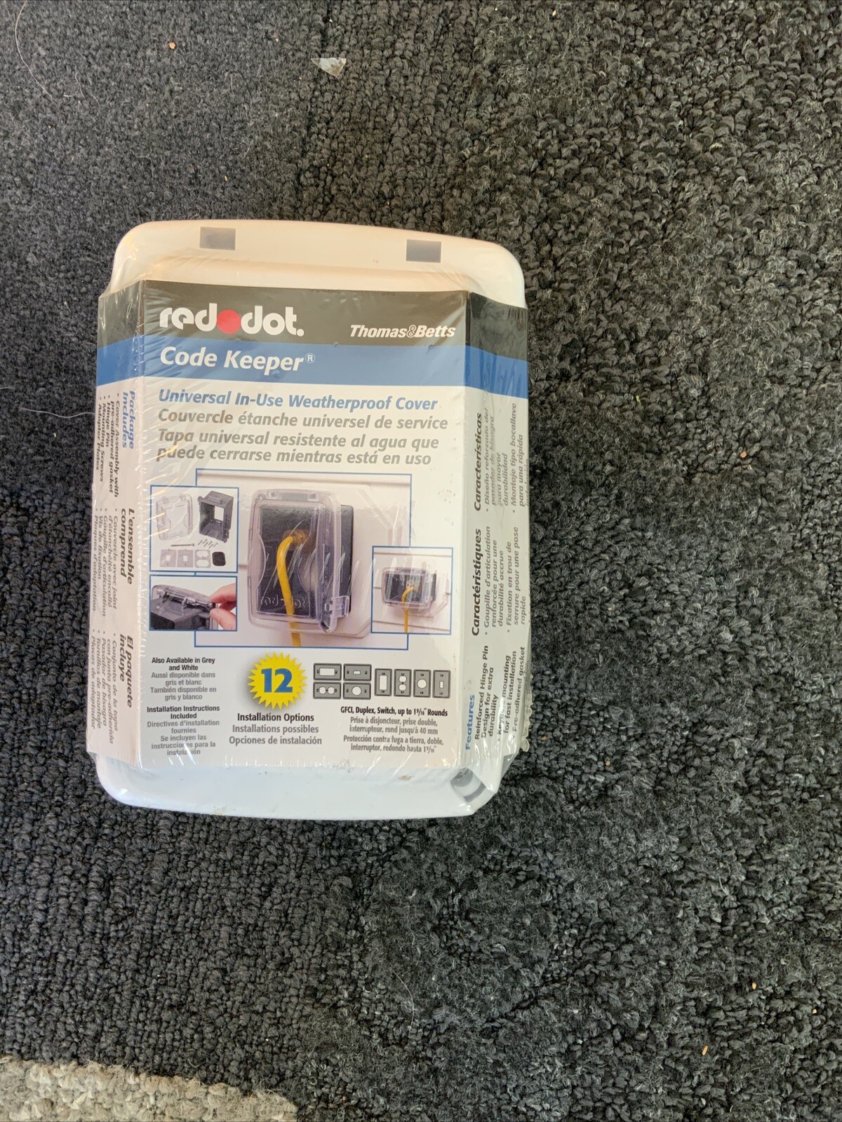 THOMAS & BETTS RED DOT CODE KEEPER UNIVERSAL IN-USE WEATHERPROOF COVER ...