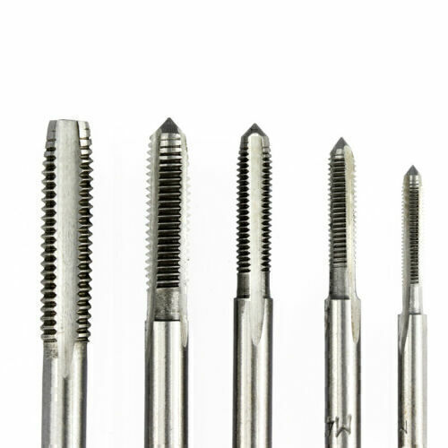 HSS Metric Thread Tap Set 5PCS Straight Flute Screw Tap Drill M3/M4/M5 ...