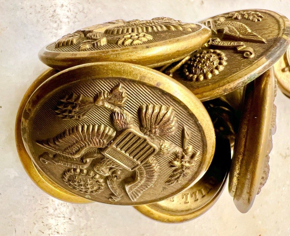 Lot of 33 Vintage Military Buttons | eBay