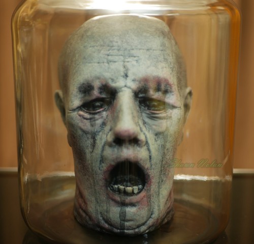 Severed Head In A Jar. Life Sized Halloween Horror Prop. | eBay