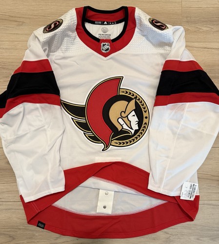 NEW Adidas MiC Team Issue Authentic NHL Ottawa Senators White Jersey ...