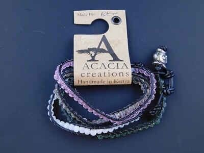 Acacia Creations Fish Toggle African Fair Trade Beaded Wrap Bracelet ...