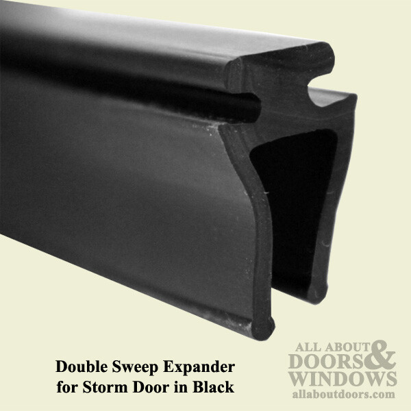 Larson Double Sweep Expander for Storm Door - Black | eBay