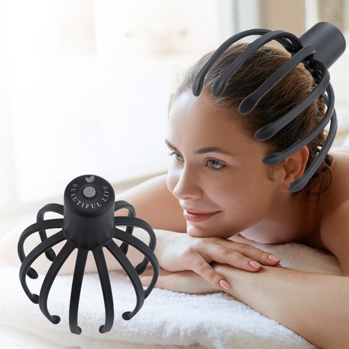 Electric Vibration Head Massager LED relaxing Vibration Scalp Massage ...