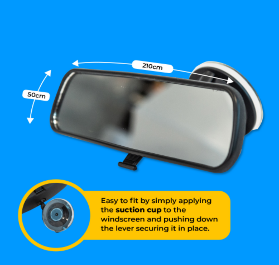 Driving Instructor Learner Interior Suction Rear View Dipping Mirror ...