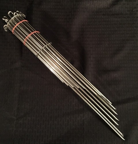 NEW OROX Rush Bone Pin Set 16 Pins & Holder 1/4"x9.5"-1/4"x20.75 ...