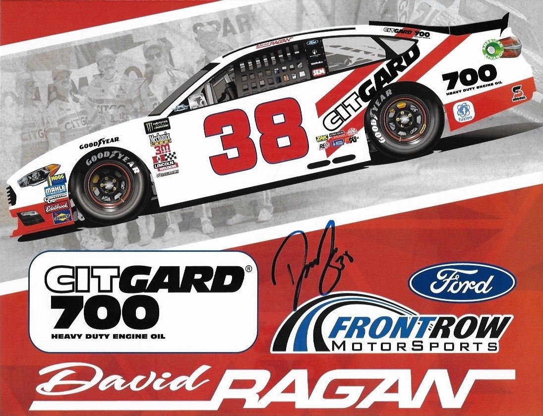 SIGNED 2018 DAVID RAGAN "DARLINGTON THROWBACK CITGARD 700" #38 NASCAR ...