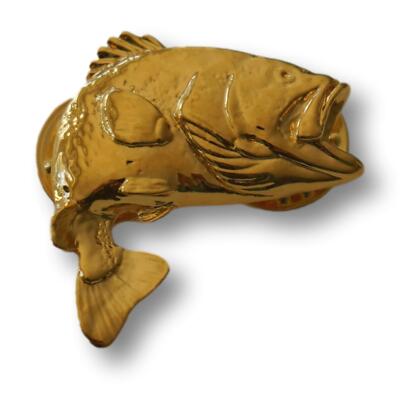 Largemouth Bass Pin - 24K Gold Plated | eBay