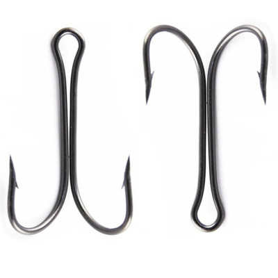 Double Fishing Hook Small Fly Tying Classic High Carbon Steel Hook ...