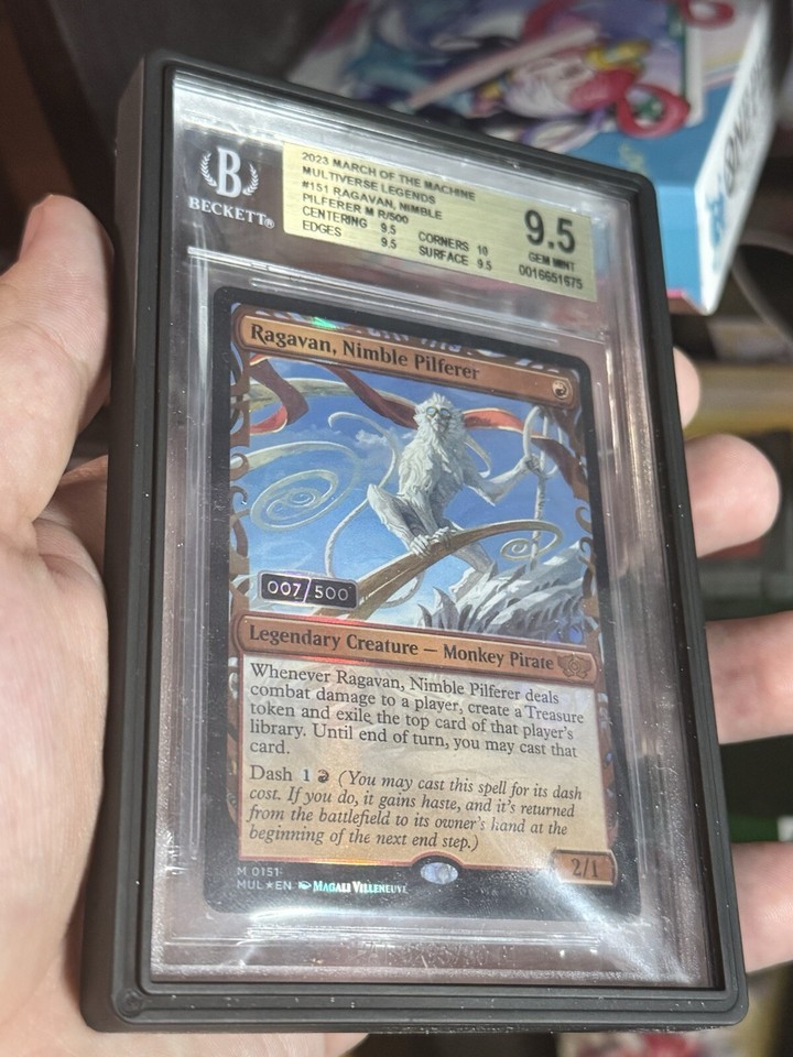 Ragavan, Nimble Pilferer Serialized 007/500 James Bond Monkey BGS 9.5 ...