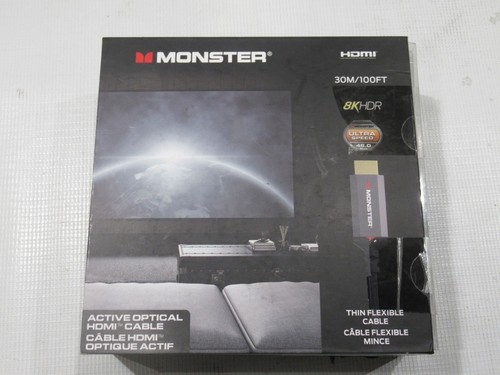 Monster Active Optical Ultra HD HDMI 2.1 Cable - UHD 8K HDR 48.0 Gbps ...