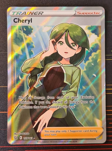 Pokémon TCG Cheryl Sword & Shield - Battle Styles 159/163 Holo Full Art ...