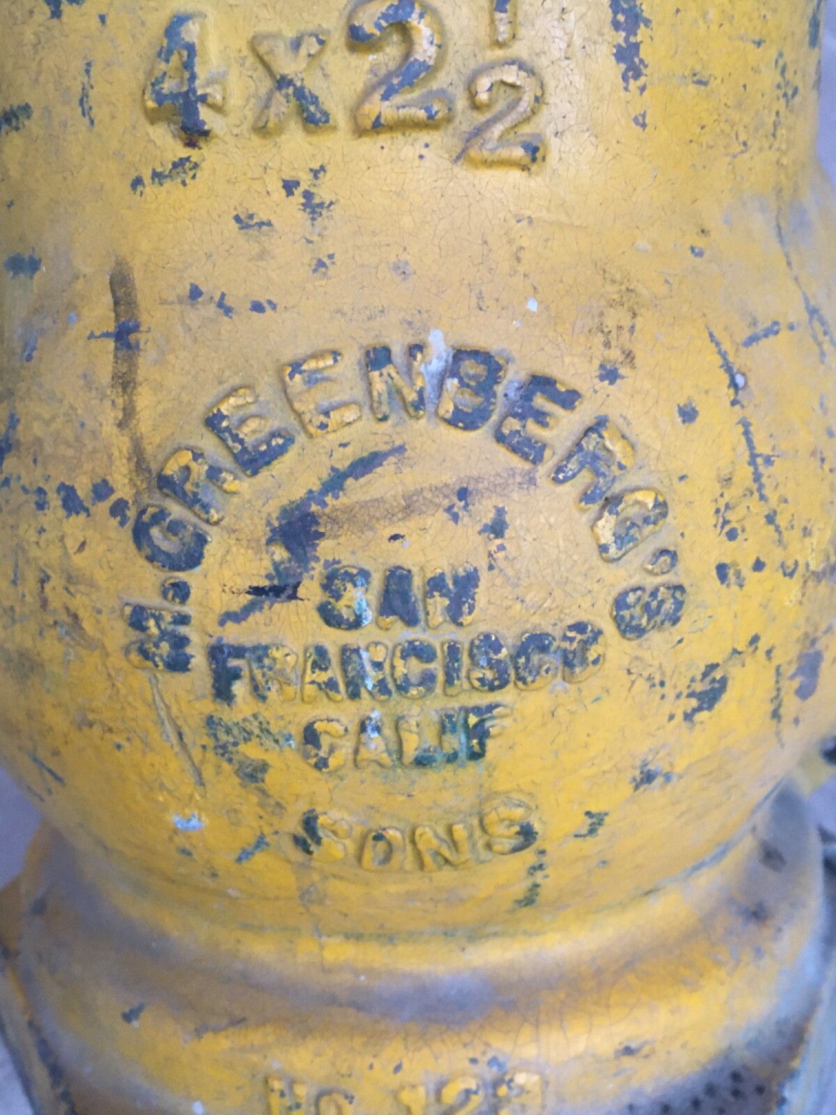 Vintage Antique Greenberg’s Sons SF No 123 Valve Fire Hydrant Doorstop ...