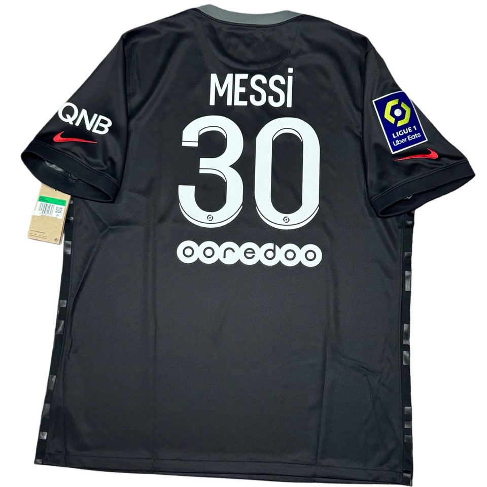2021/22 PSG Third Jersey #30 Messi XL Nike Soccer League-1 version 3rd ...