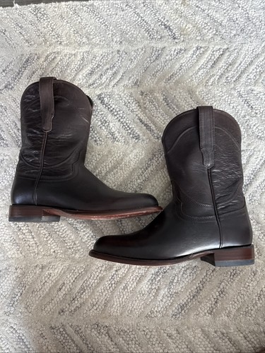 Tecovas Men's Brown Calf Skin Roper Boots Size 7.5 | eBay
