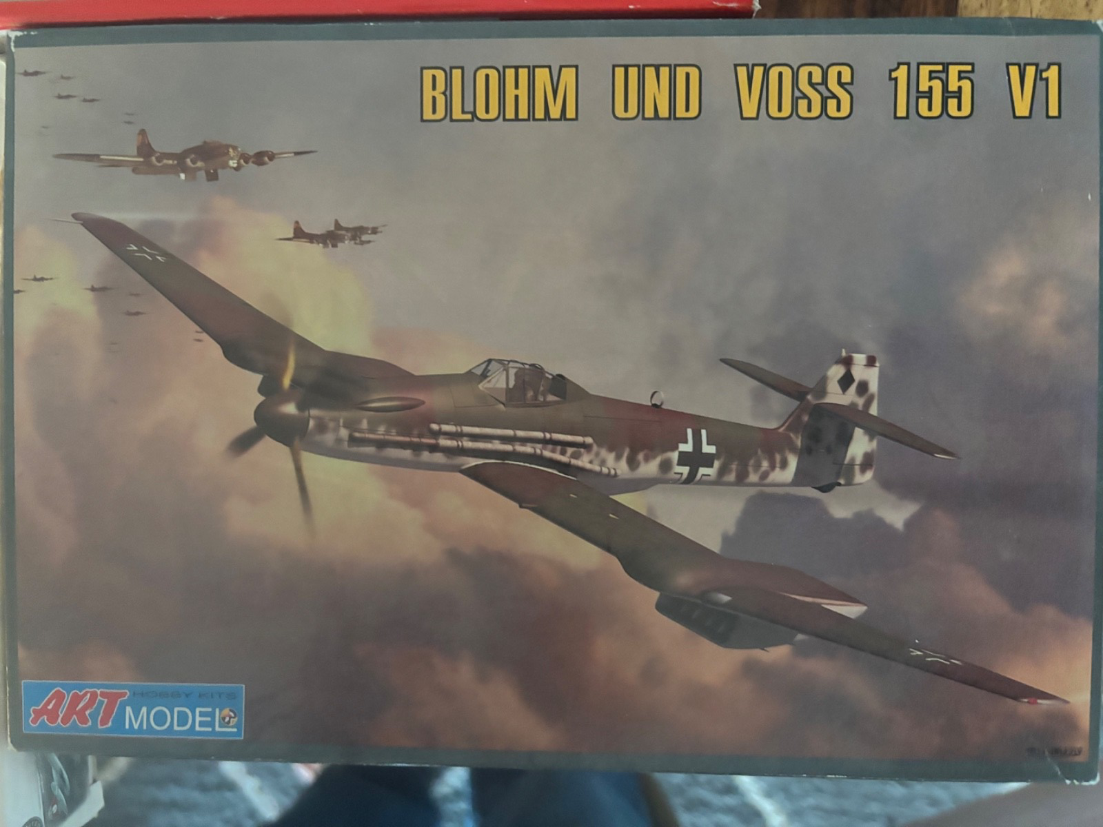 lot 3 ww2 1/72 german aircraft. bv155 art model, icm he51b 72192, icm ...