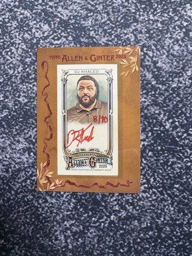 2025 Allen & Ginter, DJ Khaled RED PEN Auto 8/10 # ma-dk, A1 | eBay