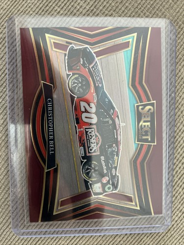 Christopher Bell /125 Pit Road Maroon Prizm 2025 Panini Select Racing ...