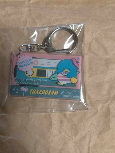 Sanrio Cassette Tape Shaped Acrylic Keychain Tuxedo Sam Sanrio ...
