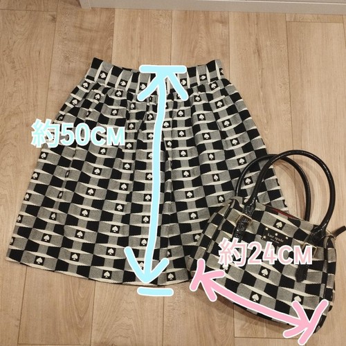 Kate Spade Ribbon Pattern Skirt & Bag Size 4 Black | eBay