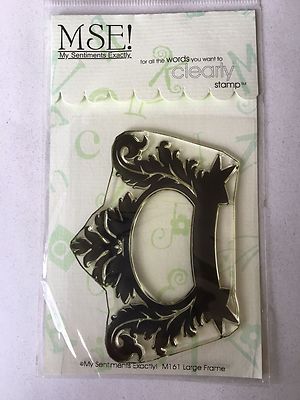 MSE RUBBER STAMP clear cling set - M161 - Large Frame - NEW | eBay
