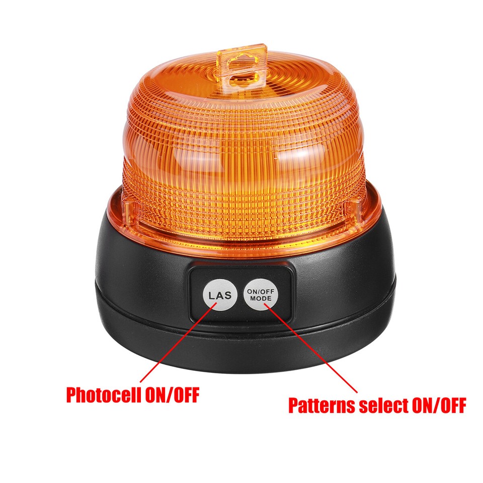 16 LED Magnetic Battery Powered Warning Lights Strobe Beacon Light ...