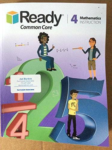 Ready Common Core 4 Mathematics Instruction - Paperback - GOOD ...