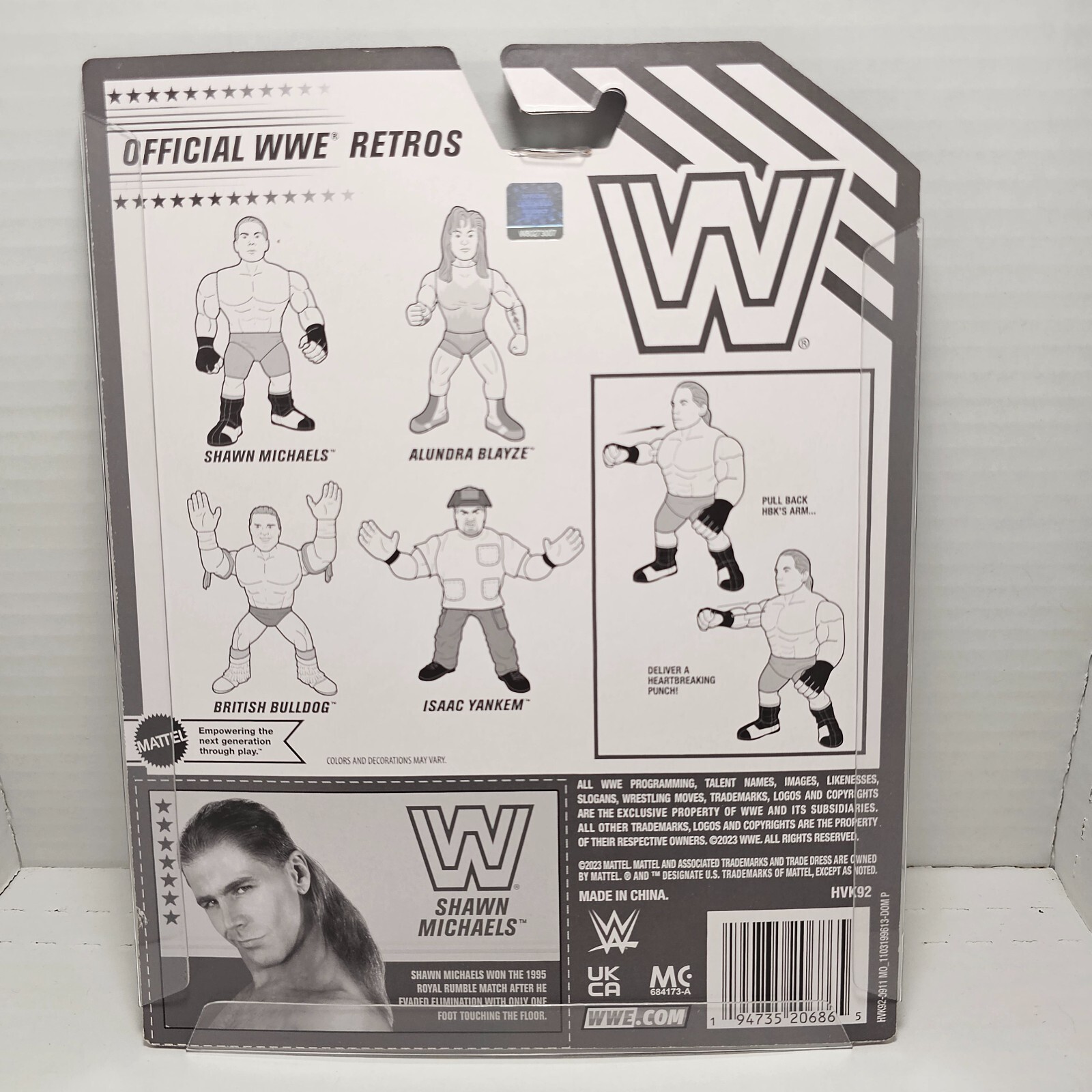 NEW SHAWN MICHAELS Mattel Hasbro WWF WWE Retros Wrestling Figure ...